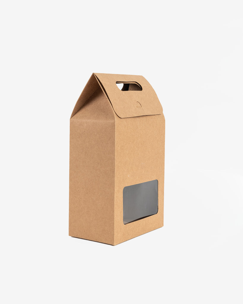 Kraft Gift Pack with Window (L), 10 pcs – Packeverything.com.sg