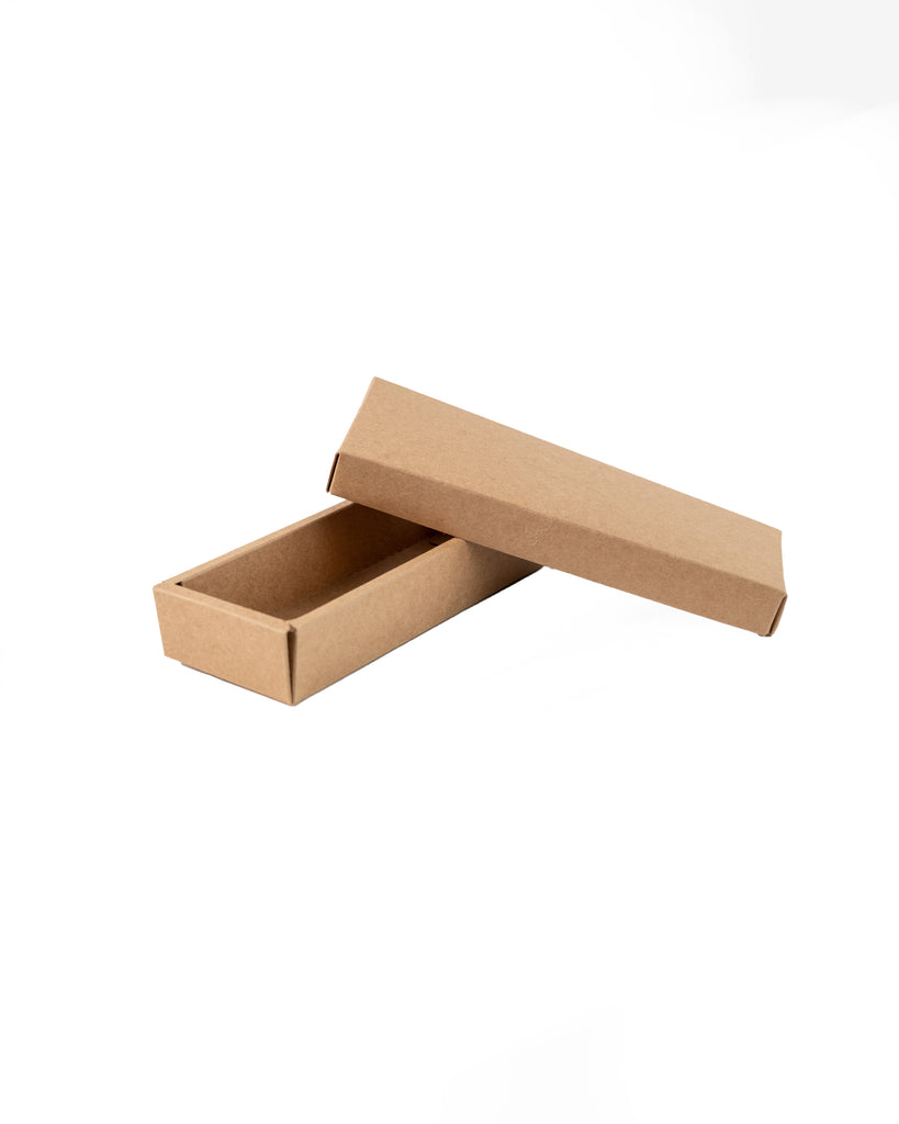 Kraft Long Flat Lid & Base Box (10 pcs) - Premium Storage ...