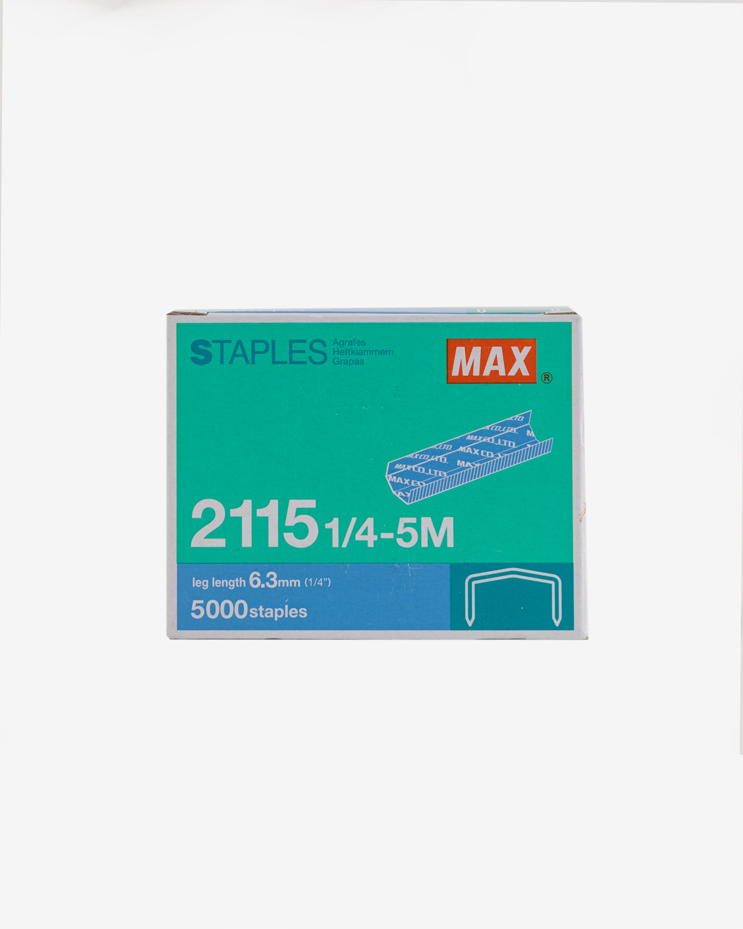 Max Staples 2115, 1/4-5M, 5000 pcs – Packeverything.com.sg